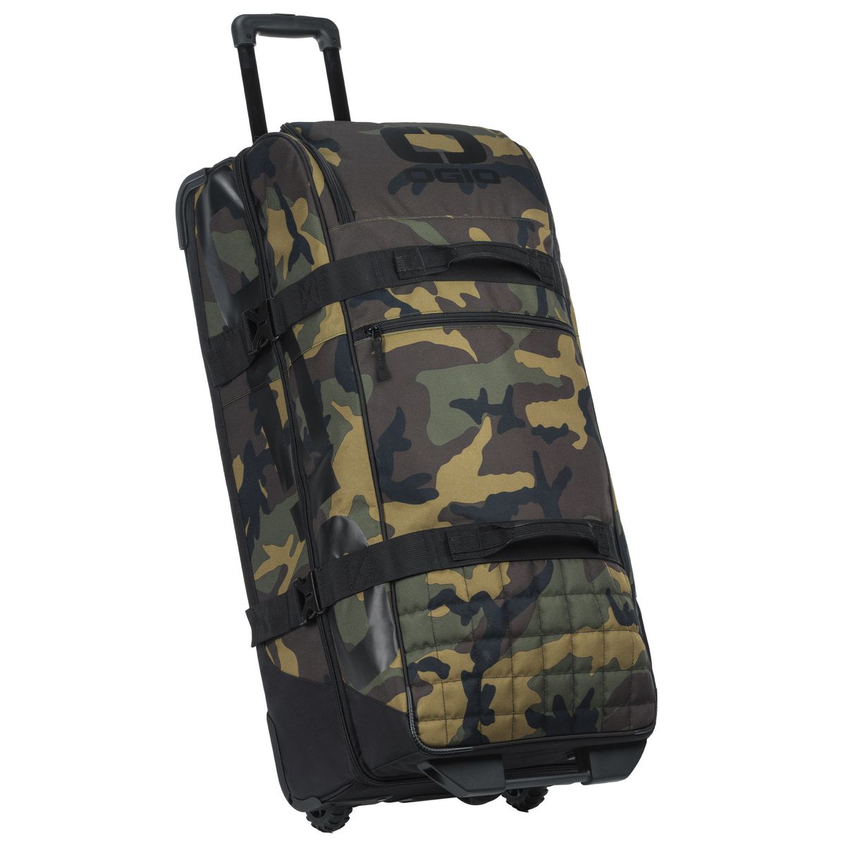 110L Gear Bag Trucker with all-terrain wheelset and telescoping pull ...