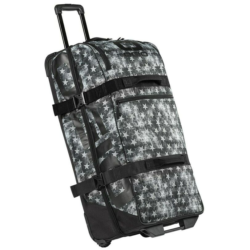 110L Gear Bag Trucker with all-terrain wheelset and telescoping pull ...