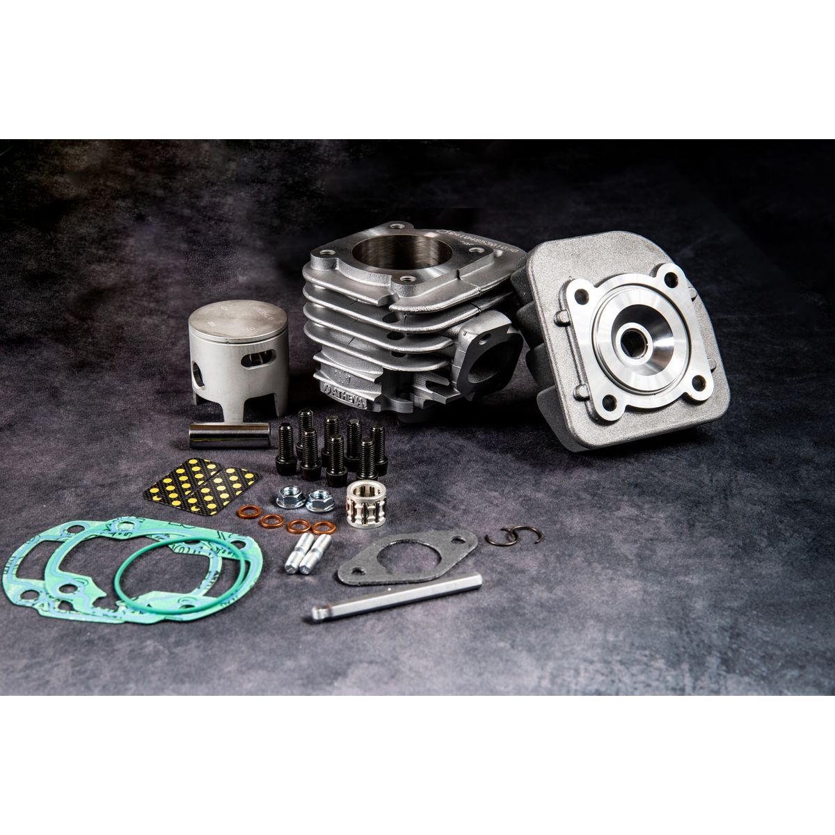 Big Bore Cylinder Kit Ø 47,6 mm, 70 cc, Pin Ø 10 mm, Flat Head Piston ...