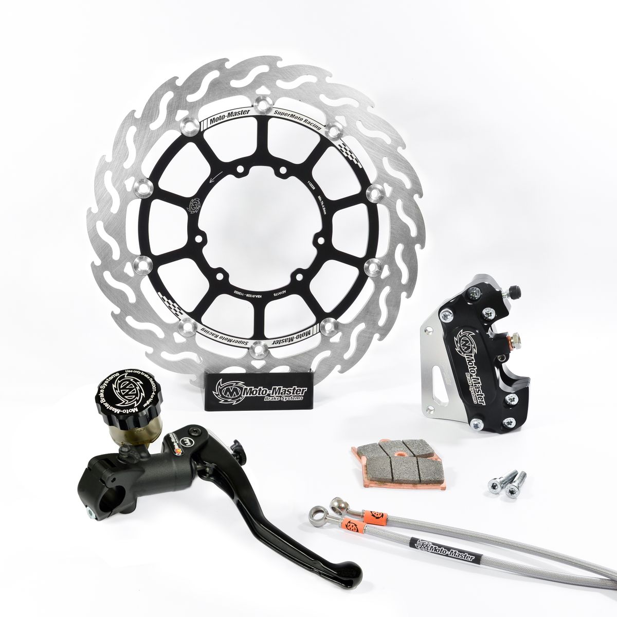 Complete Brake Kit Supermoto Racing Halo T-Floater with Disc, Pads ...