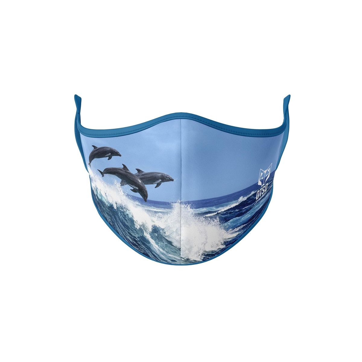 Face Mask Dolphins reusable and washable with three layers | Athena