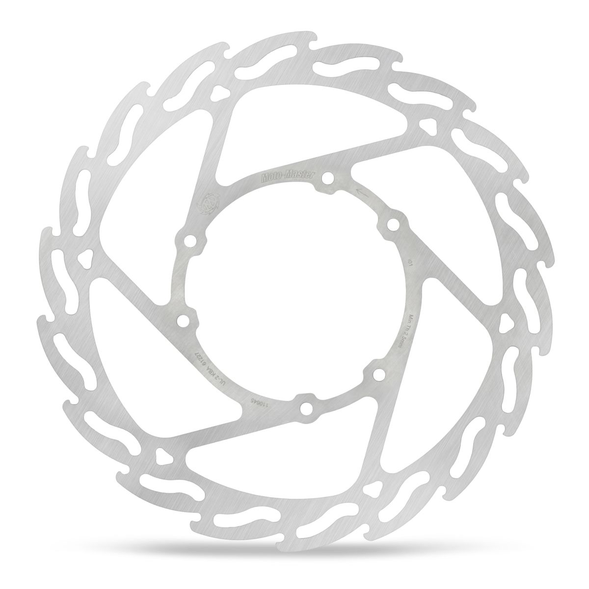 Front Floating Flame Motorcycle Brake Disc 260 mm with Black Aluminum ...