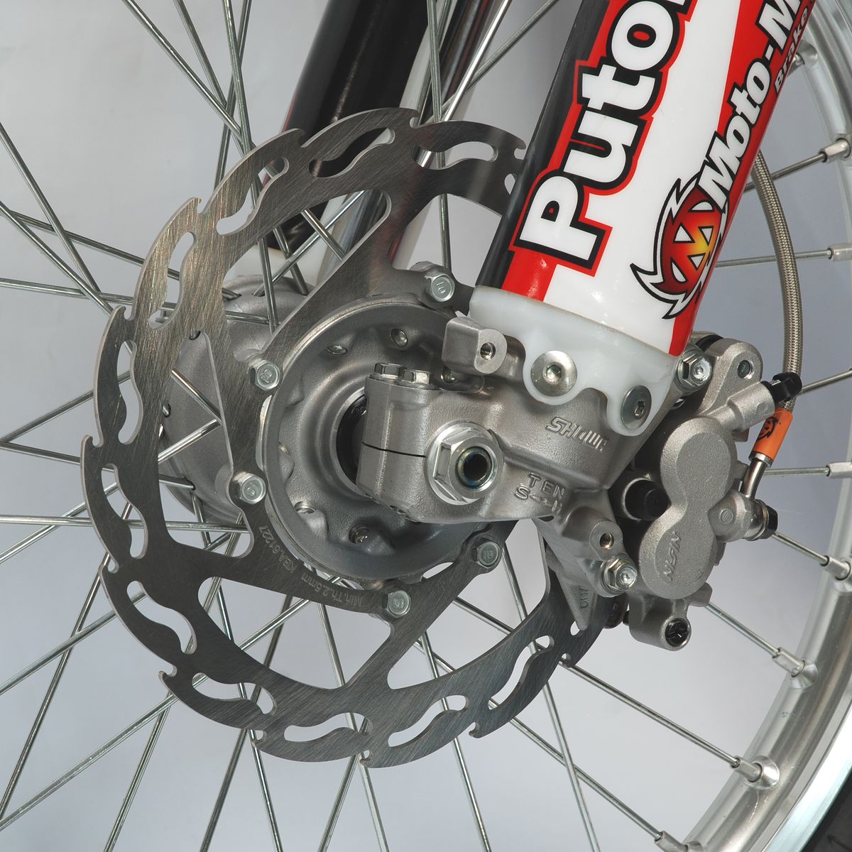 Front Floating Flame Motorcycle Brake Disc 260 mm with Black Aluminum ...