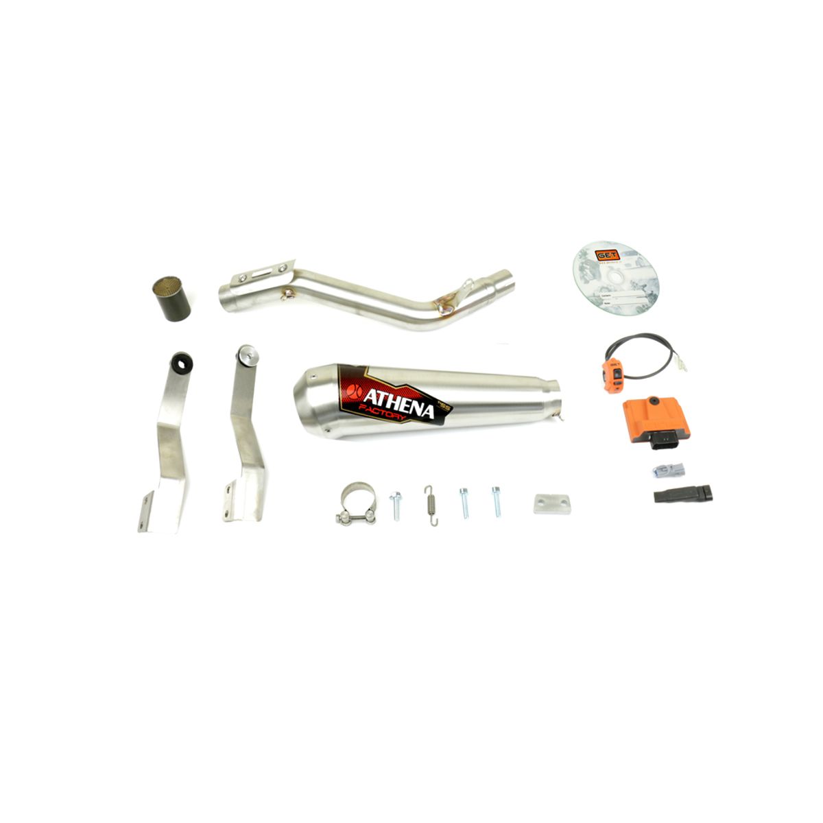 Kit Stage1: Power ECU and Complete Exhaust System | Athena