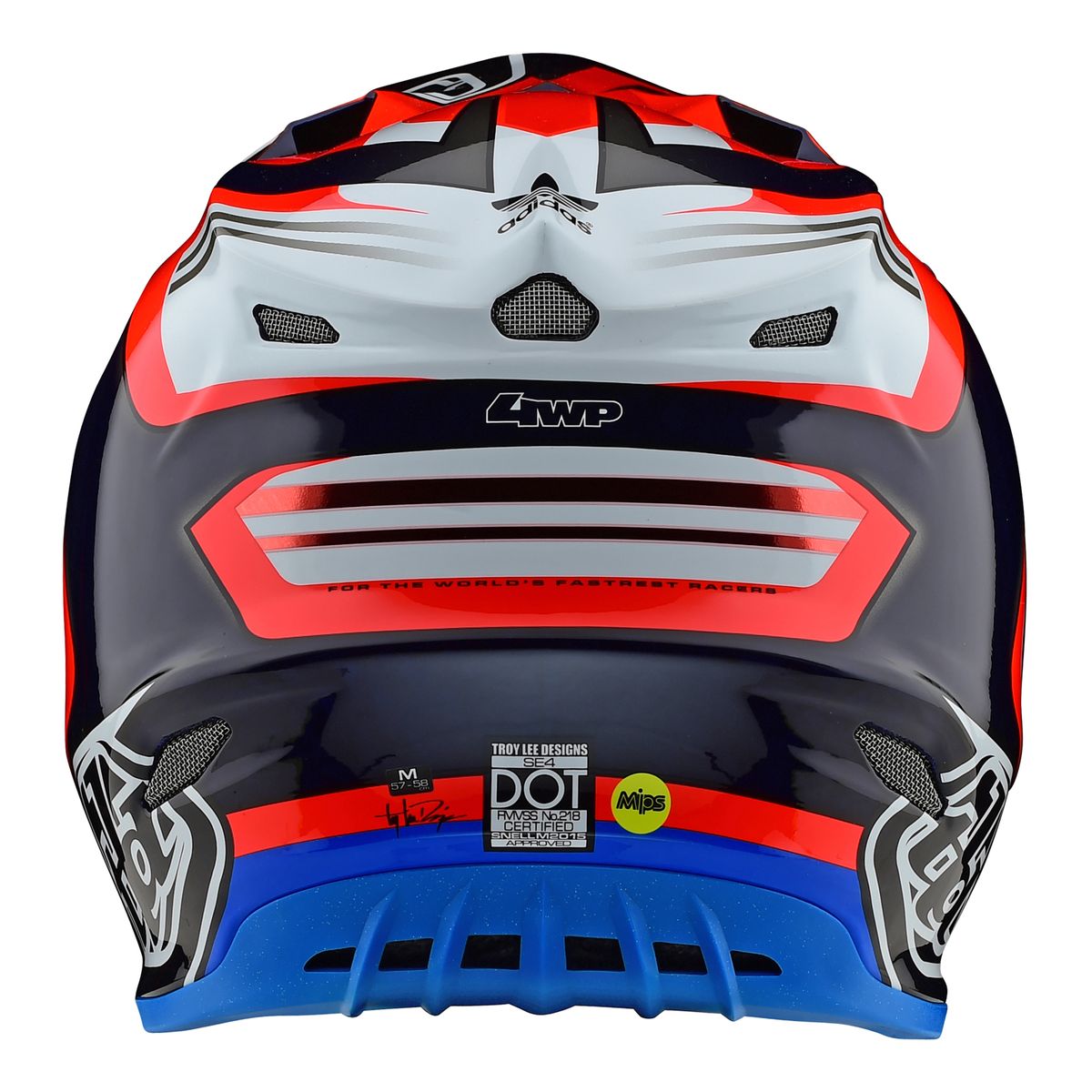 Motorcycle Helmet TLD SE4 Carbon Flash Team in carbon fiber ultra light ...