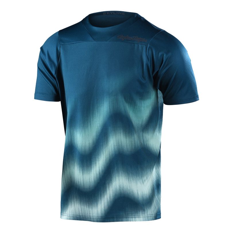 MTB jersey TLD SKYLINE WAVE lightweight with short sleeves | Athena