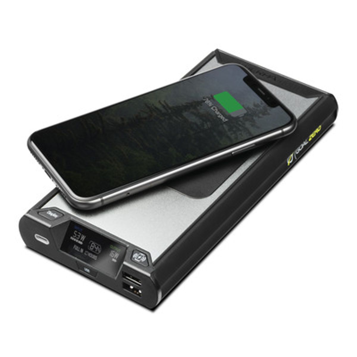 Power Bank slim and compact Sherpa 100PD with USB ports and wireless ...