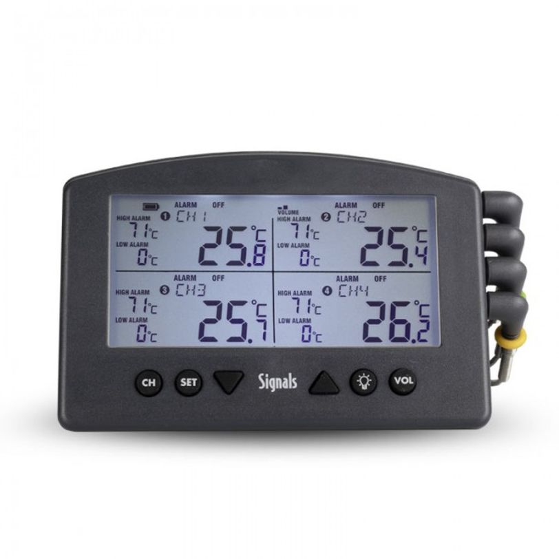 Signals digital kitchen thermometer with Wi-Fi, Bluetooth and 4 probes ...
