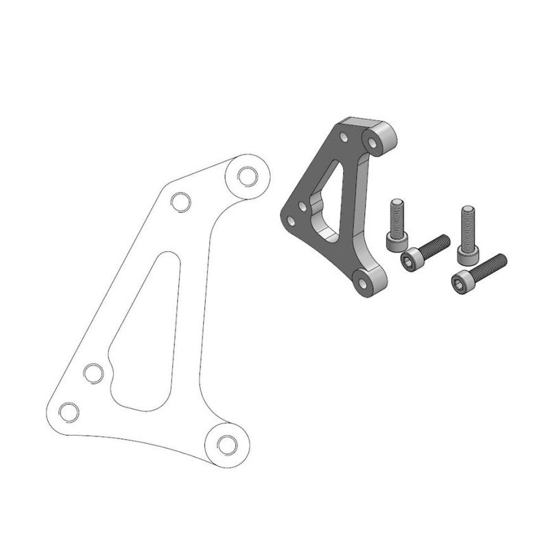 Smr Supermoto racing caliper adapter | Athena