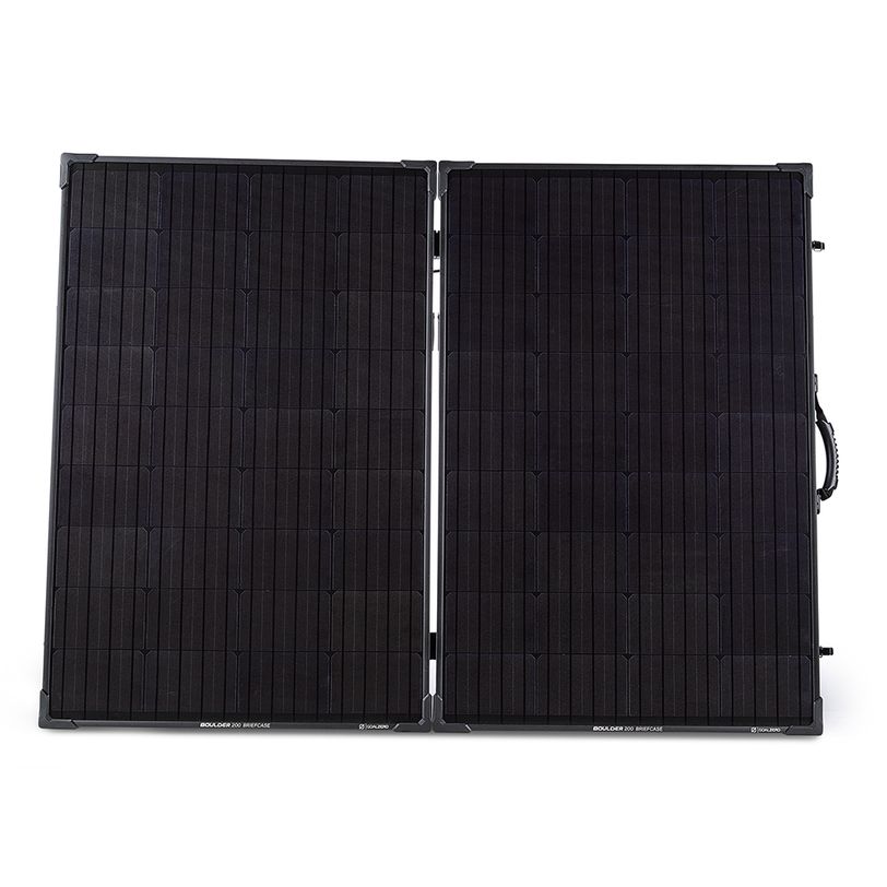 Solar Panel briefcase with two Boulder 200 portable Solar Panels - 200W ...