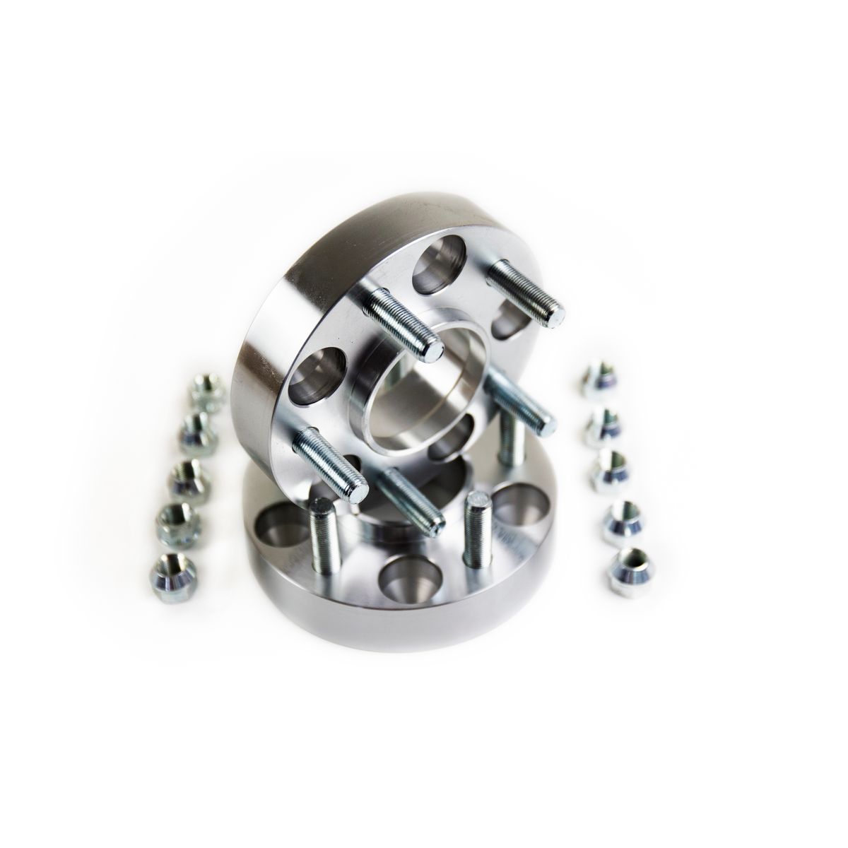 Wheel Spacers with Double Bolts with Pre-Installed Stud Bolts & Nuts ...